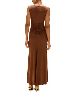 PatBO Moonlit Jersey Plunge Neck Gown