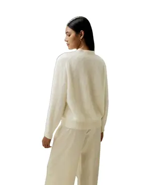 Lilysilk Hestia Cashmere Cardigan - White