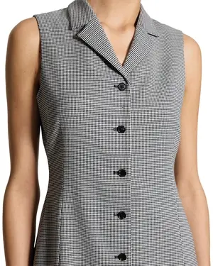 Theory Sleeveless Tailored Button Dress