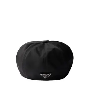 Prada Re-nylon Newsboy Cap - Black