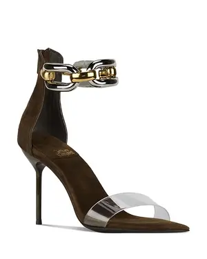 Jeffrey Campbell Cuff Link Ankle Strap Heeled Sandals