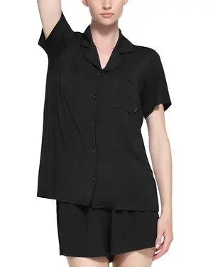 SKIMS Short Sleeve Sleep Set - Onyx