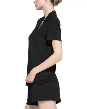 SKIMS Short Sleeve Sleep Set - Onyx
