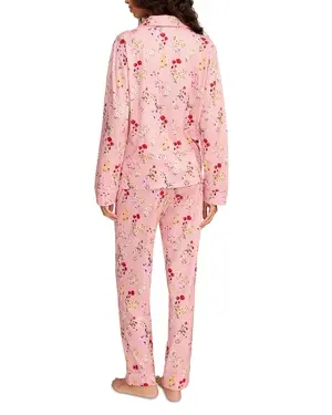 PETITE PLUME Brilliant Botanical Pima Cotton Jersey Pajama Set