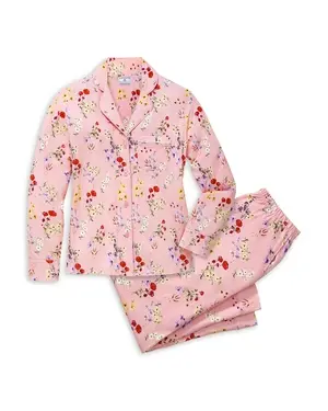 PETITE PLUME Brilliant Botanical Pima Cotton Jersey Pajama Set
