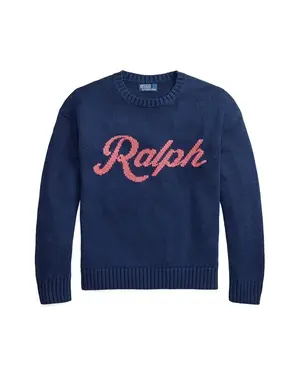 Polo Ralph Lauren Ralph Logo Sweater - Dark Cobalt/white
