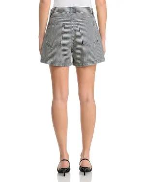 FRAME The Everyday Striped Shorts