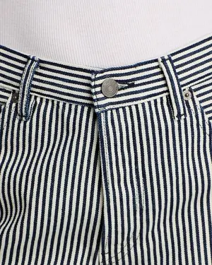 FRAME The Everyday Striped Shorts