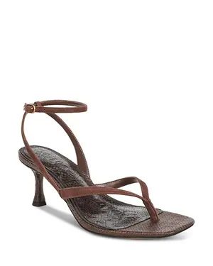 Sam Edelman Pax Ankle Strap Thong Sandals - Ande Brown
