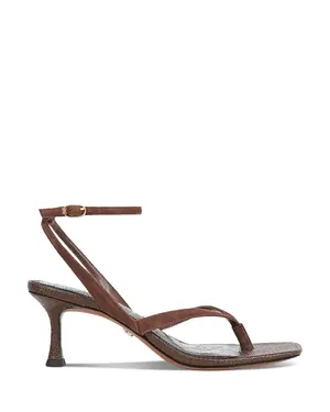 Sam Edelman Pax Ankle Strap Thong Sandals - Ande Brown
