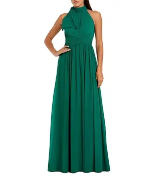 Mac Duggal Chiffon Gown - Deep Emerald