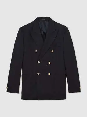 REISS Captain Hopsack Double-breasted Blazer
