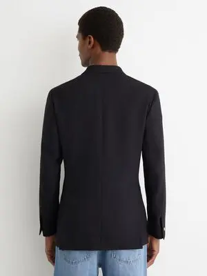 REISS Captain Hopsack Double-breasted Blazer