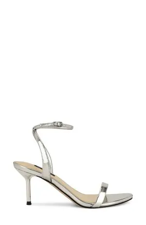 Nine West Waltz Ankle Strap Sandal - Silver