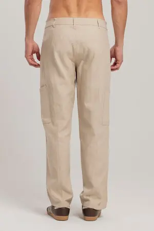PCFG Linen Blend Free Heaven Pant - Beige