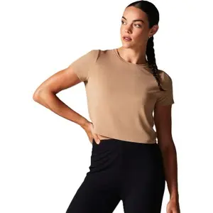 TAVI Ribbed Tee - Camel