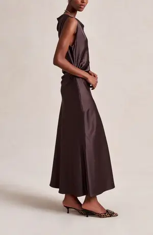 LA LIGNE Satin Moira Midi Dress