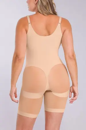 SHAPELLX Meshsmooth Butt-lifting Bodysuit - Beige