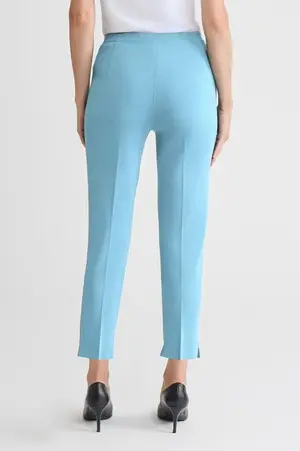 Ming Wang Knit Straight-leg Ankle Pants