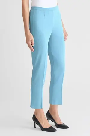 Ming Wang Knit Straight-leg Ankle Pants