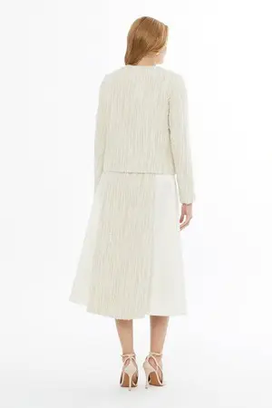 GIZIA Button-front Layering Jacket