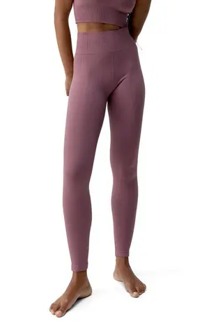 BORN LIVING YOGA Nawal Seamless High Rise Sport Legging - Deep Rose