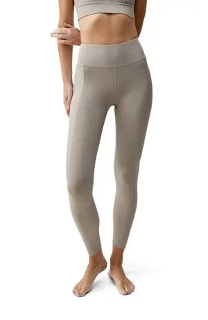 BORN LIVING YOGA 7/8 Performance High Rise Sport Leggings - Grain