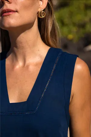 SITANO Grotta Midi Ladder Lace Dress