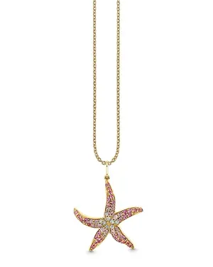 SYDNEY EVAN 14k Yellow Starfish Pendant Necklace - Gold