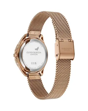 OLIVIA BURTON Azure Mesh Watch - Pink/gold