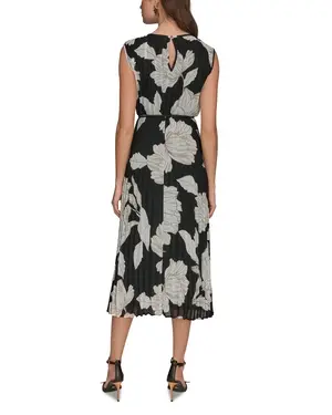 Donna Karan New York Pleated Midi Dress