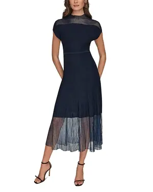 Donna Karan New York Mock Neck Day Dresses For Women