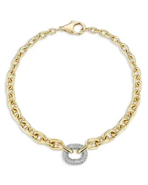 Walters Faith 18k Yellow Diamond Graduated Link Chain Bracelet - Gold