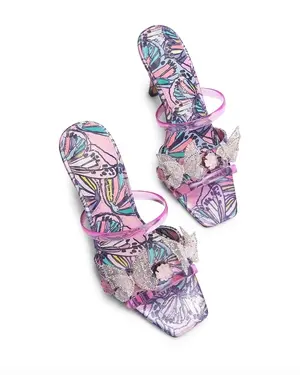Kurt Geiger Embellished Butterfly Mule Sandals