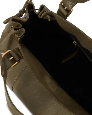 Gerard Darel 24h Leather Handbag - Olive