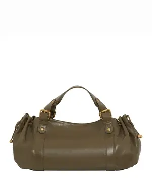 Gerard Darel 24h Leather Handbag - Olive