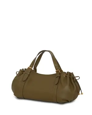Gerard Darel Le 24h Leather Handbag - Khaki