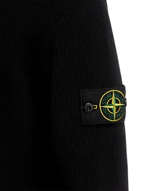 Stone Island Maglia Patch Sweater - Black