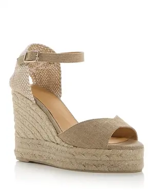 CastaÑer Blaudi Espadrille Wedge Sandals - Oro