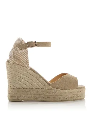 CastaÑer Blaudi Espadrille Wedge Sandals - Oro