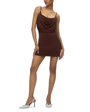Herve Leger The Elizabeth Mini Dress - Coffee
