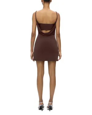 Herve Leger The Elizabeth Mini Dress - Coffee