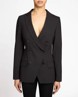 Santorelli Paco Wool Double-breasted Jacket