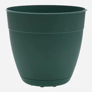 BLOEM 20 Inch Dayton Planter With Saucer - Green