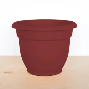 BLOEM Ariana Pot Planter 12 Inch Burnt Resin Pot, Selfwatering