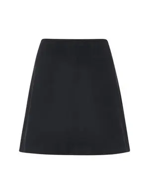 Whistles Suede A-line Mini Skirt - Black