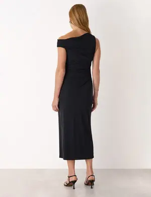Whistles Jersey Crepe Asymmetric Dress