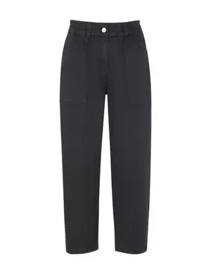 Whistles Tessa Casual Tapered Ankle-length Trousers - Black