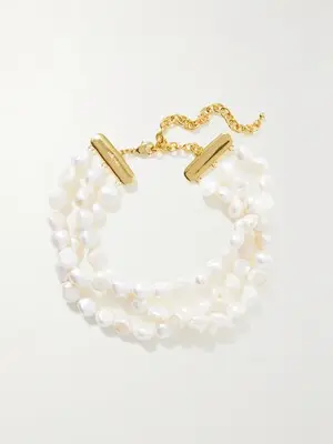 Cult Gaia Nora Pearl Choker Ivory