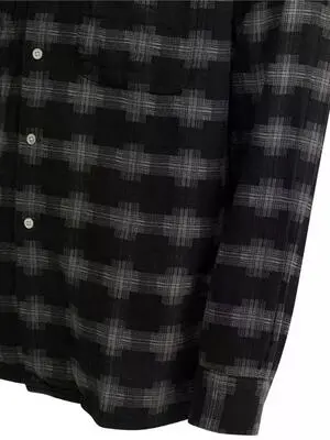 BEAMS Plaid-pattern Shirt - Black